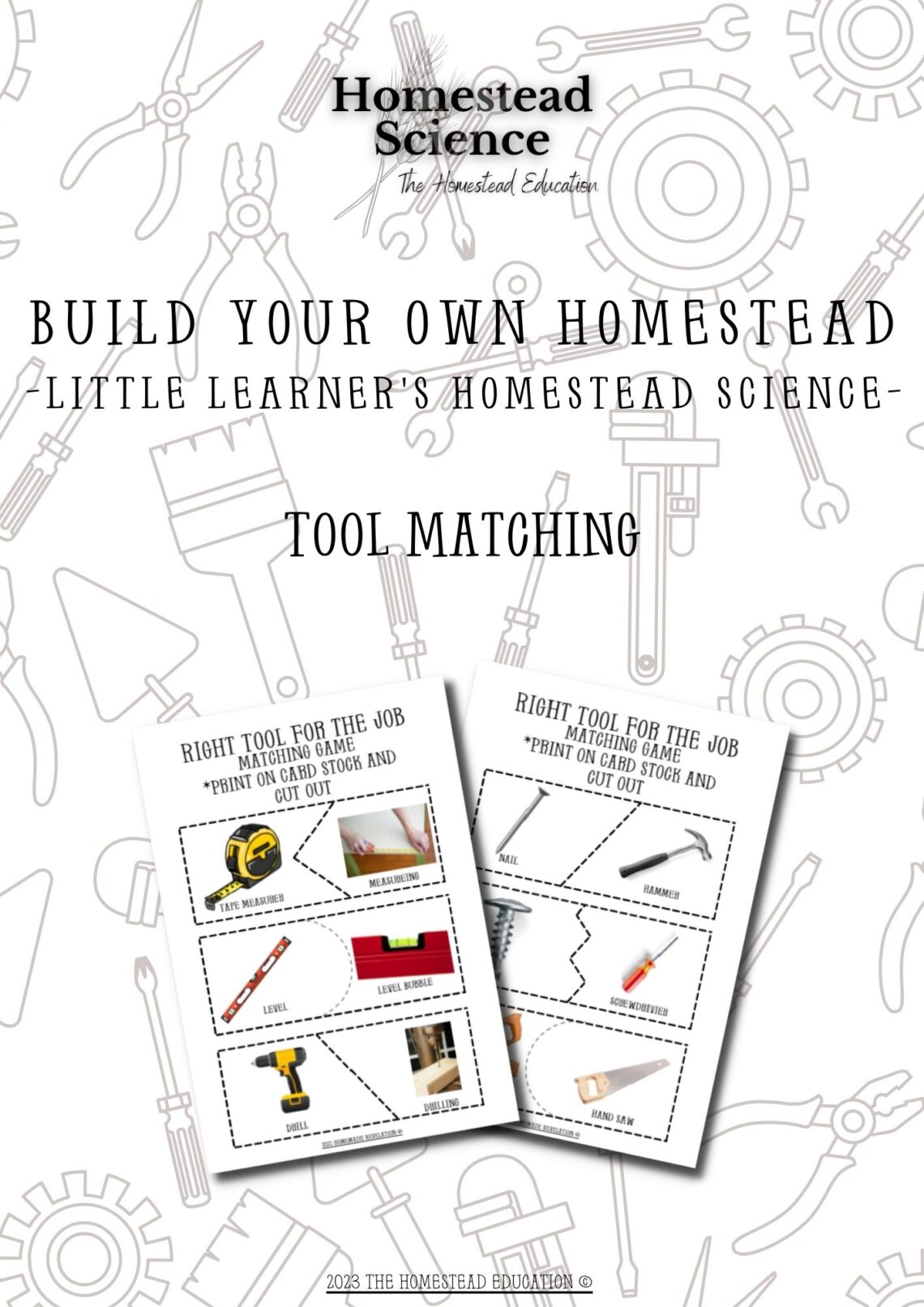 Tool Matching Activity - The Homestead Education